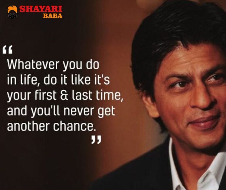 100+ Shah Rukh Khan Quotes - Shayari Baba