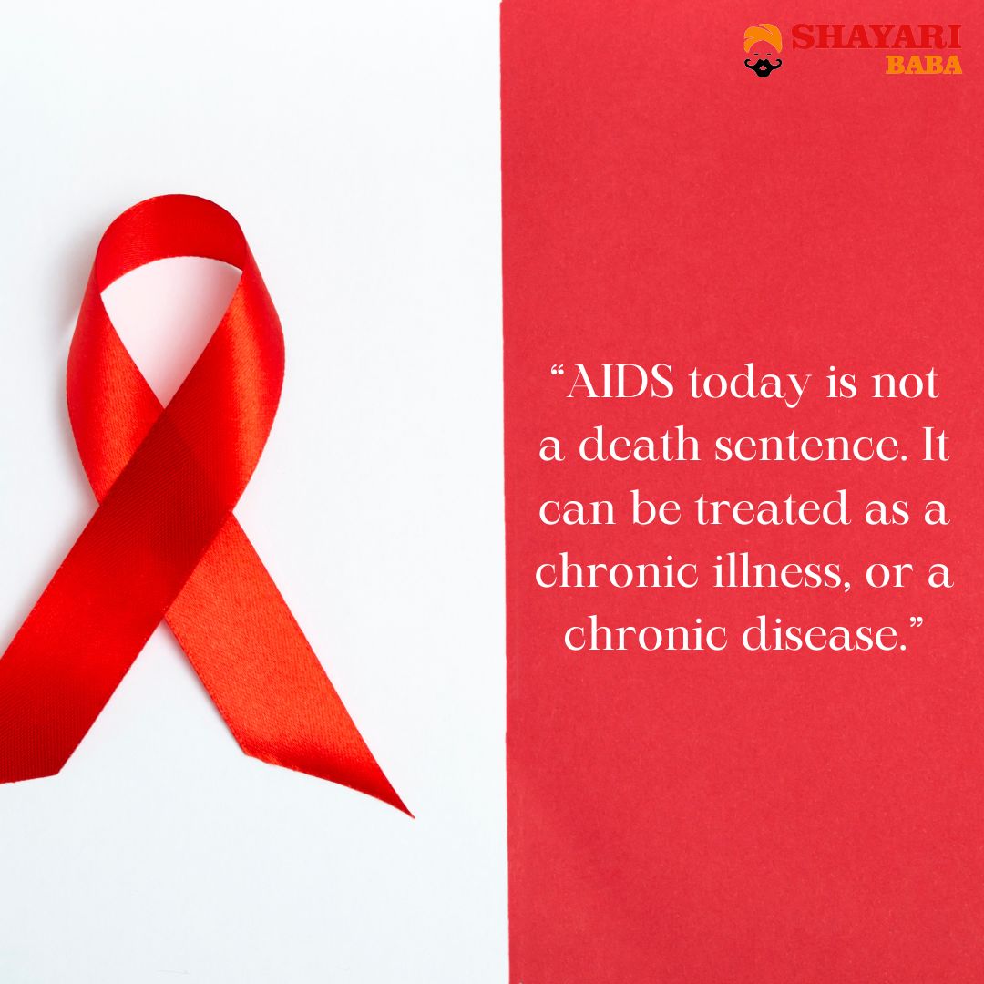 World Aids Day Motivational Quotes| Aids Day Poster - Shayari Baba